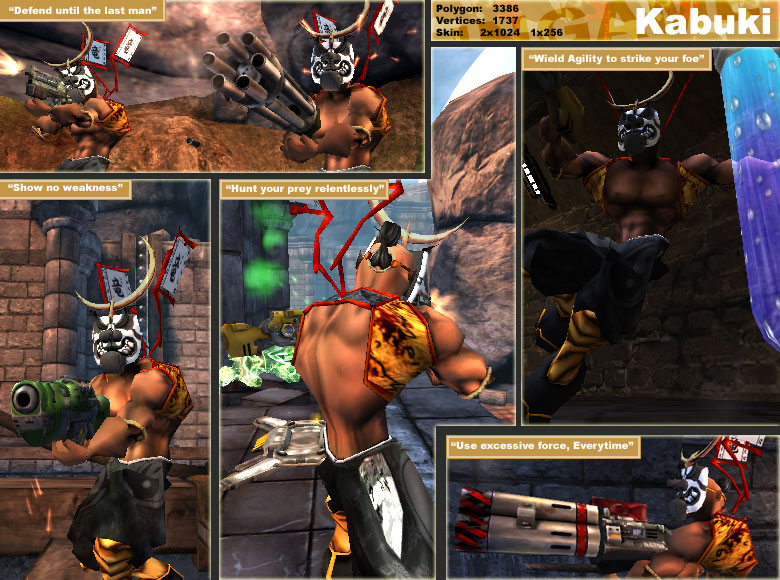 Unreal Archive / Unreal Tournament 2004 (UT2004) / Models / Kabuki